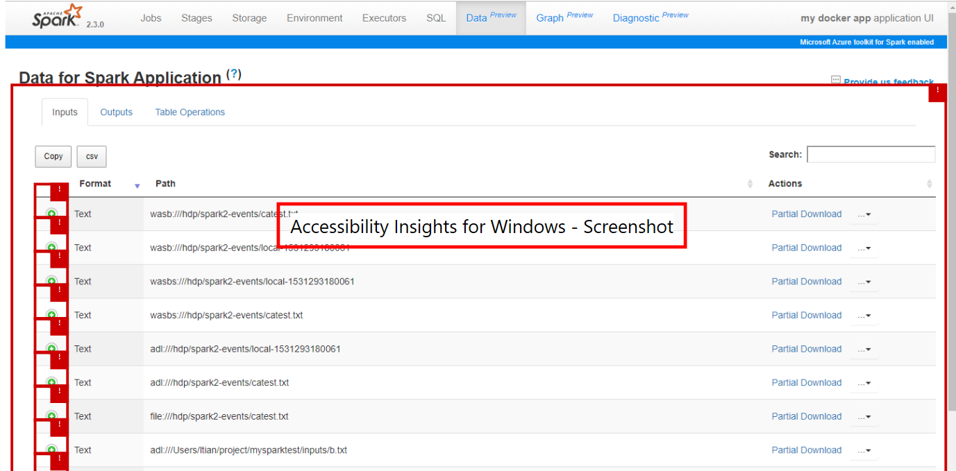 Section 508 502.3.1: (chrome/item '') The Name property of a focusable element must not be null ...