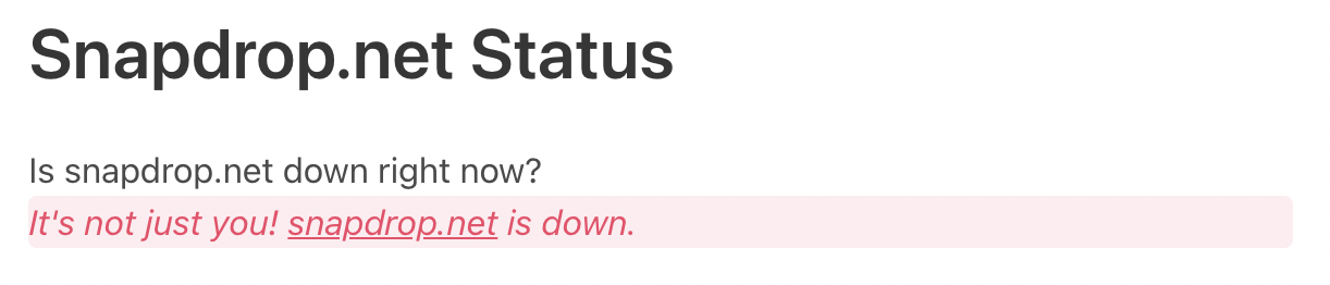 Down · Issue #275 · SnapDrop/snapdrop · GitHub
