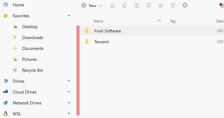 Make the region to interact with files smaller and leave space to for ...