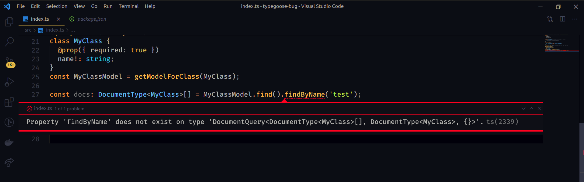 can't create a custom query method · Issue #393 · typegoose/typegoose · GitHub