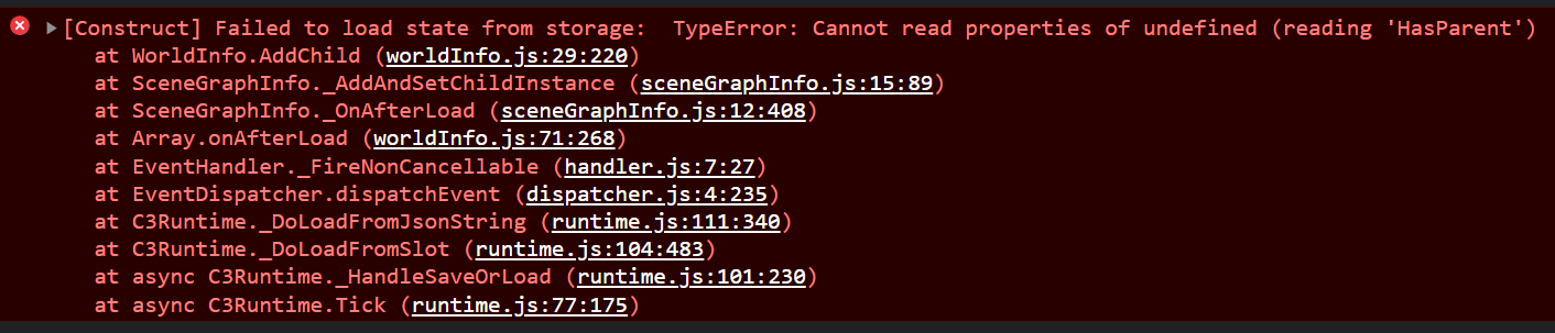 Hierarchy broken after loading the game state · Issue #6019 · Scirra/Construct-bugs · GitHub