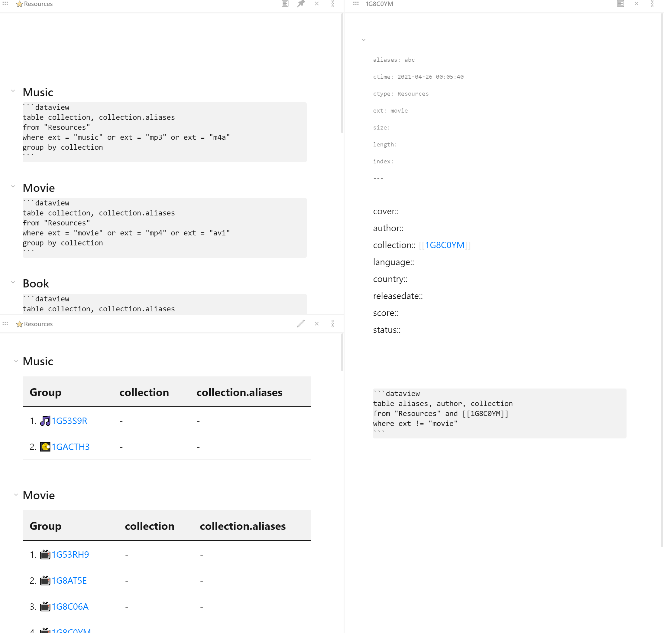 Fields queried cannot display normally · Issue #327 · blacksmithgu/obsidian-dataview · GitHub