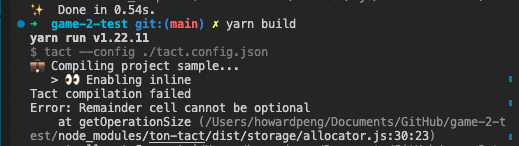 can't get the new error message in @0.8.1 · Issue #21 · ton-community/tact · GitHub