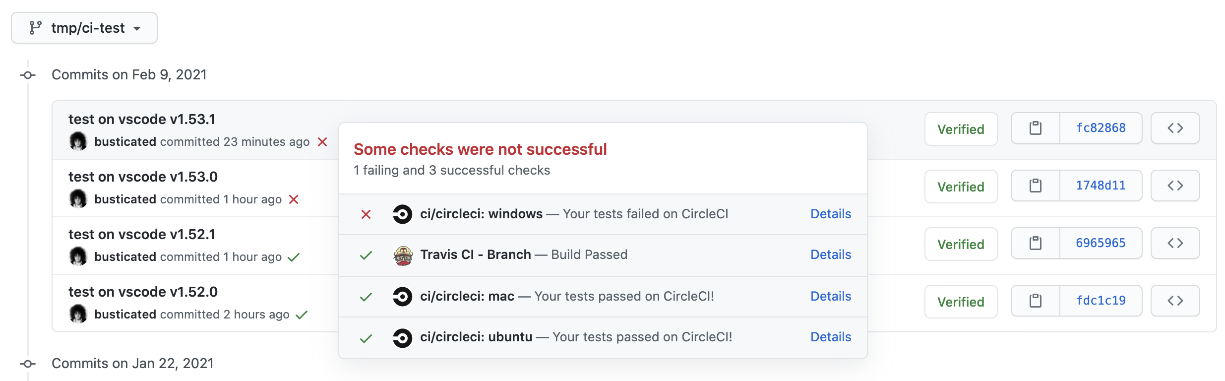 Seeing CI failures when testing against VSCode v1.53.x... · Issue ...