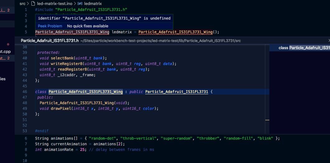 Red squiggles under identified but able to "Peek Definition"... · Issue #21 · microsoft/vscode ...