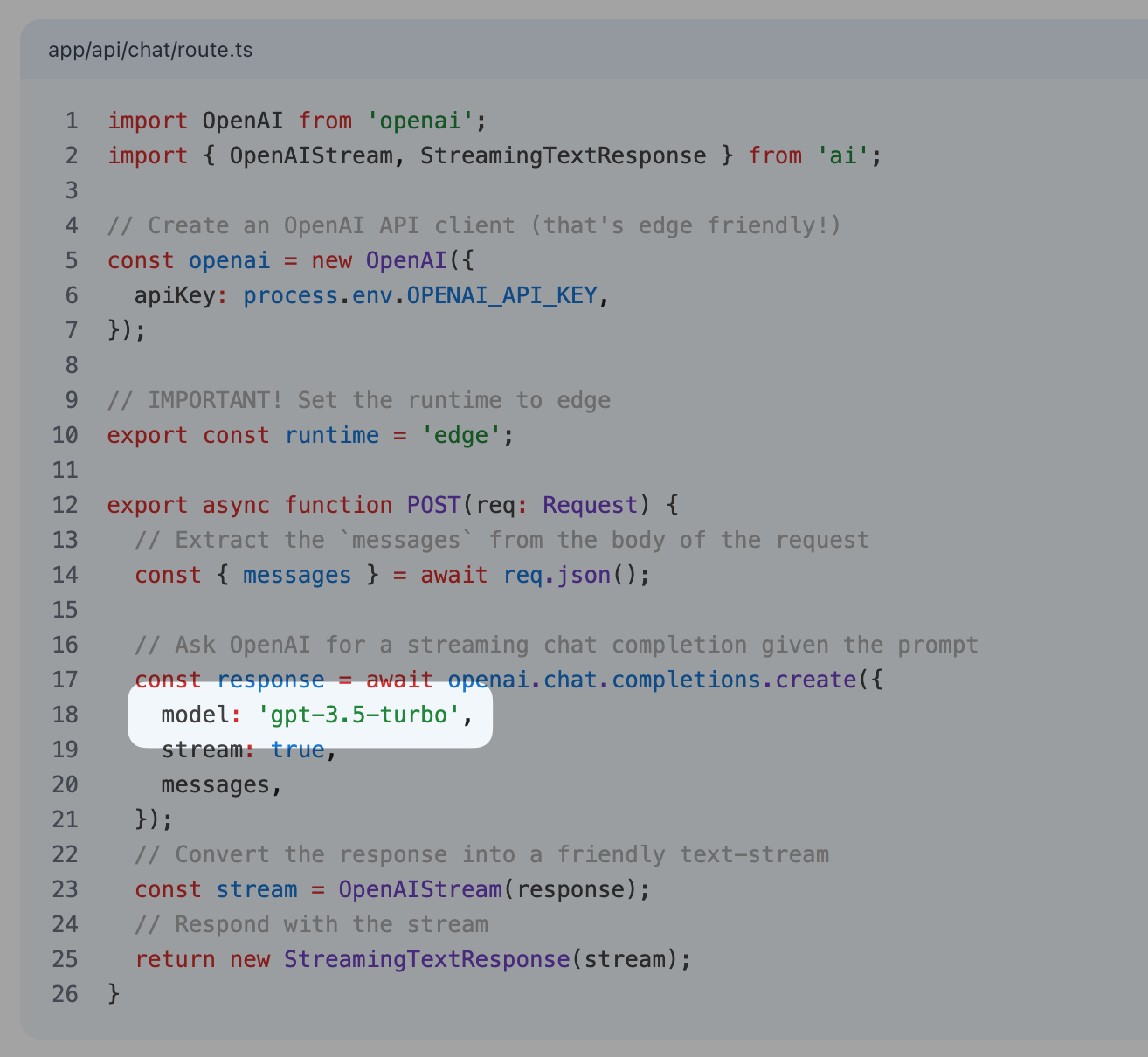`gpt-3.5-turbo-instruct` model is missing · Issue #603 · vercel/ai · GitHub
