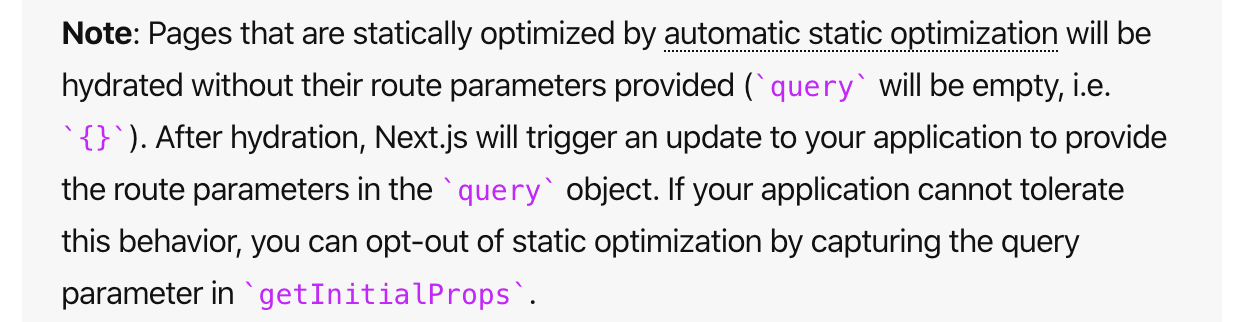 Cannot Use Nextjs Router Query Param · Issue 80 · Vercelswr · Github