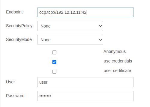 Missing credential fields and sometimes credentials not saved in OPCUA Client Node · Issue #530 ...