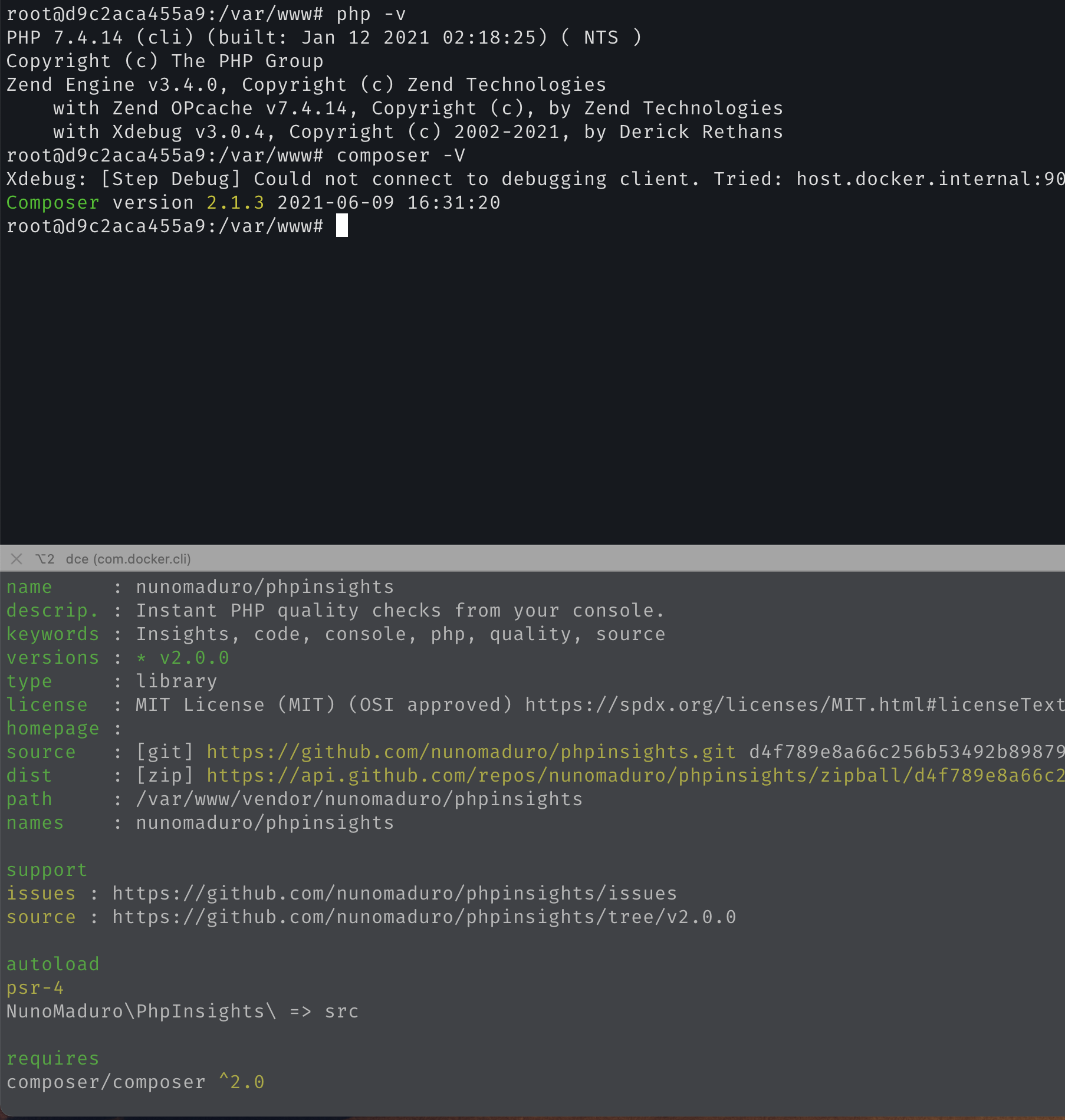 InvalidArgumentException when initially doing composer require... · Issue #513 · nunomaduro ...
