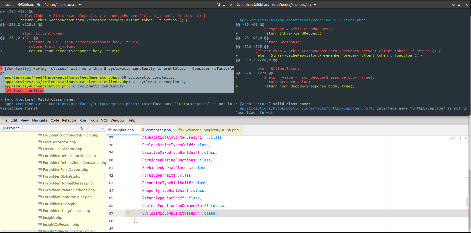 Cyclomatic complexity sniffer doesn't provide classes to refactor · Issue #422 · nunomaduro ...
