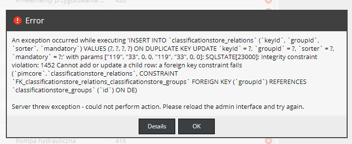 [Bug]: Error when removing classification group which has key relationships · Issue #11284 ...