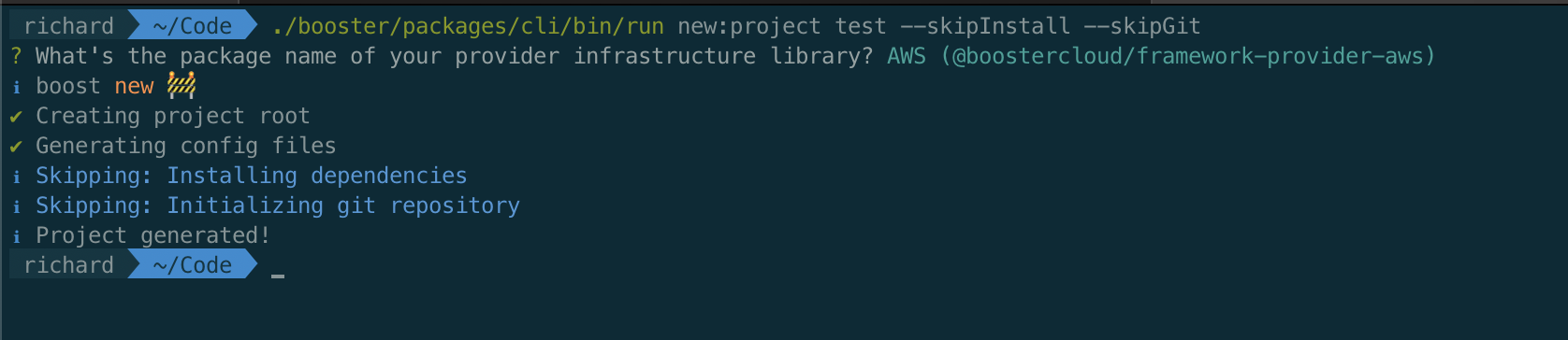 Improve DX on project creation by Fecony · Pull Request #1212 · boostercloud/booster · GitHub