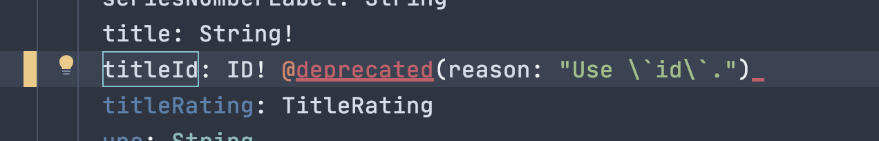 Deprecated Directive Not Parsing In Gql Template Literal · Issue 328 · Jetbrainsjs Graphql 