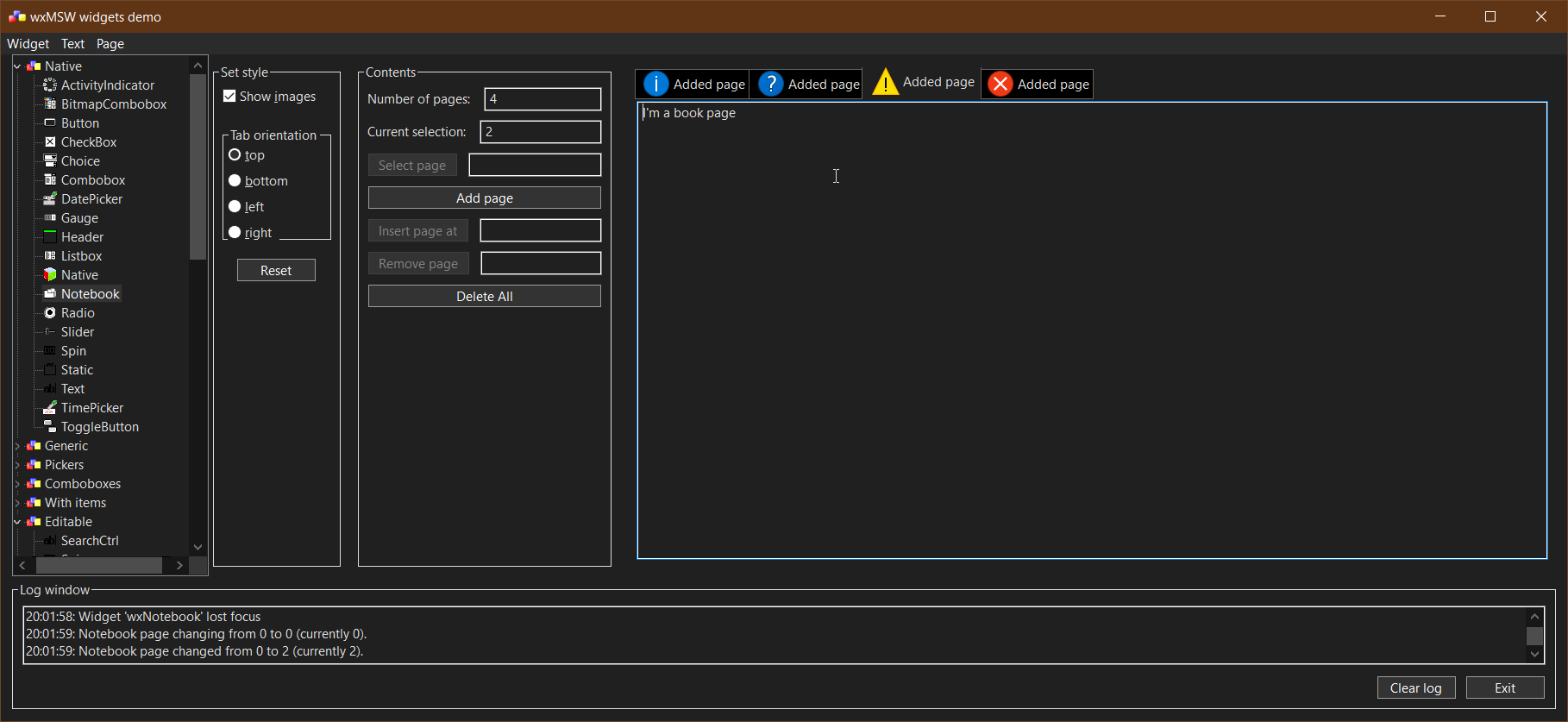 [wxMSW] When dark mode is forced, wxNotebook selected tab seems incomplete · Issue #23089 ...