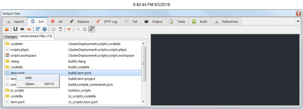 subversion plugin : cannot handle unversioned files · Issue #1983 · eranif/codelite · GitHub