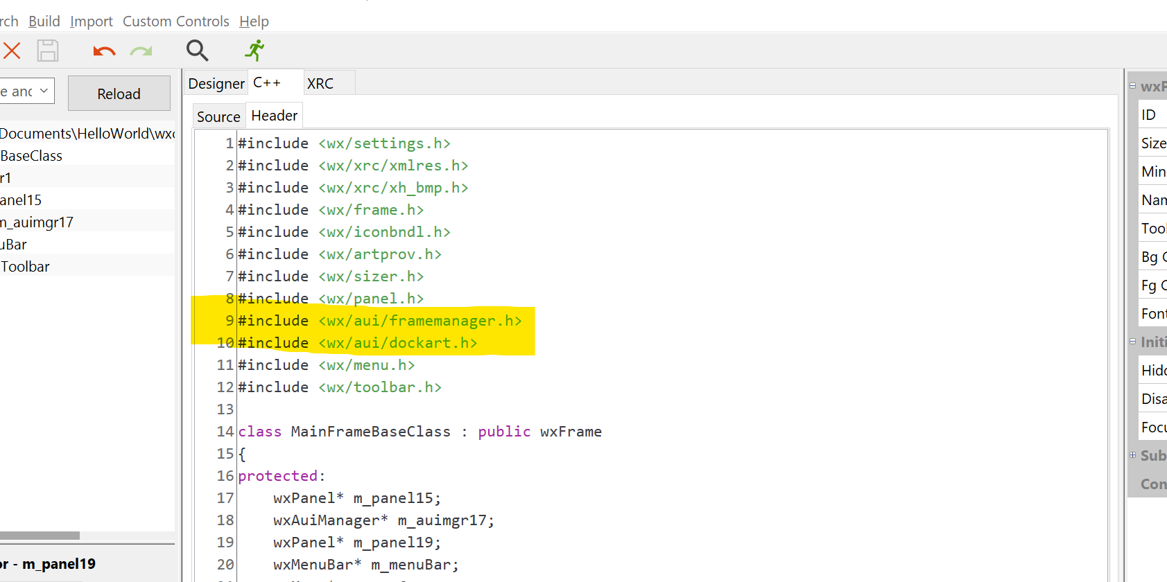 wxcrafter generate wrong include sequence for aui manager · Issue #2298 ...