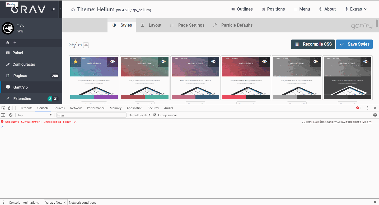 New version of Admin Plugin conflict js in Grav · Issue #1449 · getgrav/grav-plugin-admin · GitHub