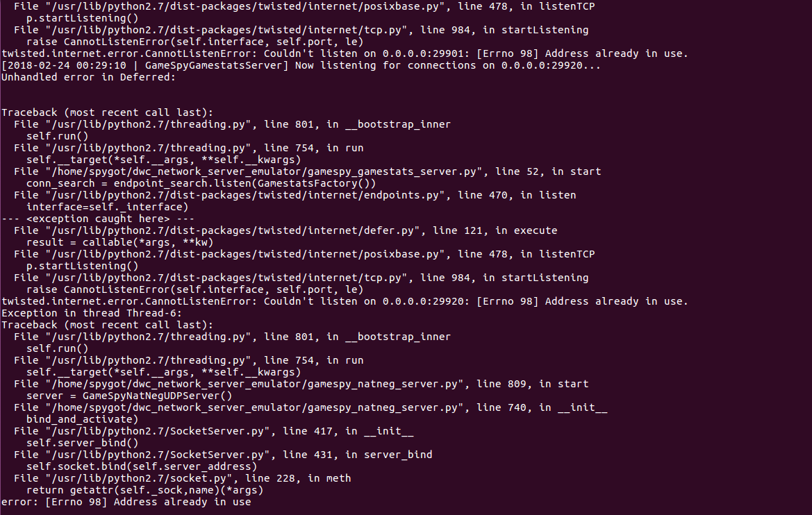 Connection Problems to own Server (23502) · Issue #470 · barronwaffles/dwc_network_server ...