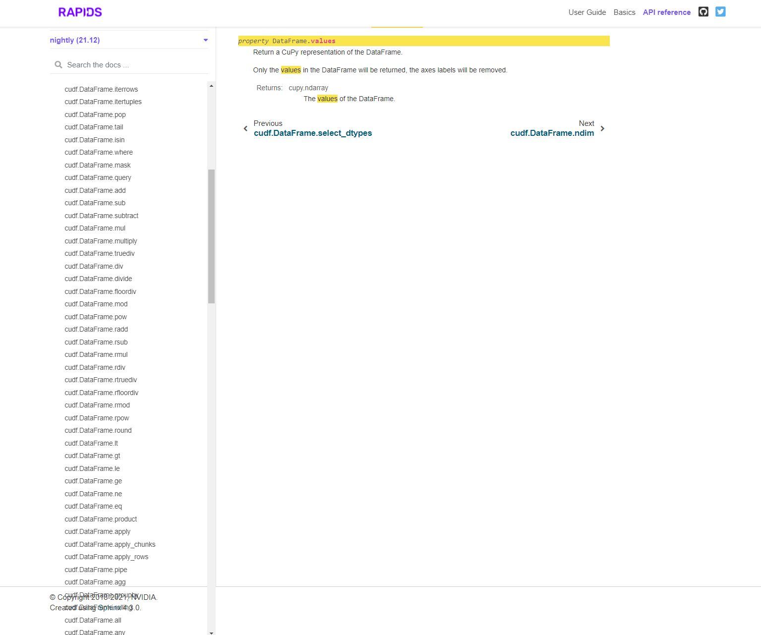 [BUG] Issue in the documentation page display using pydata sphinx theme · Issue #9761 · rapidsai ...