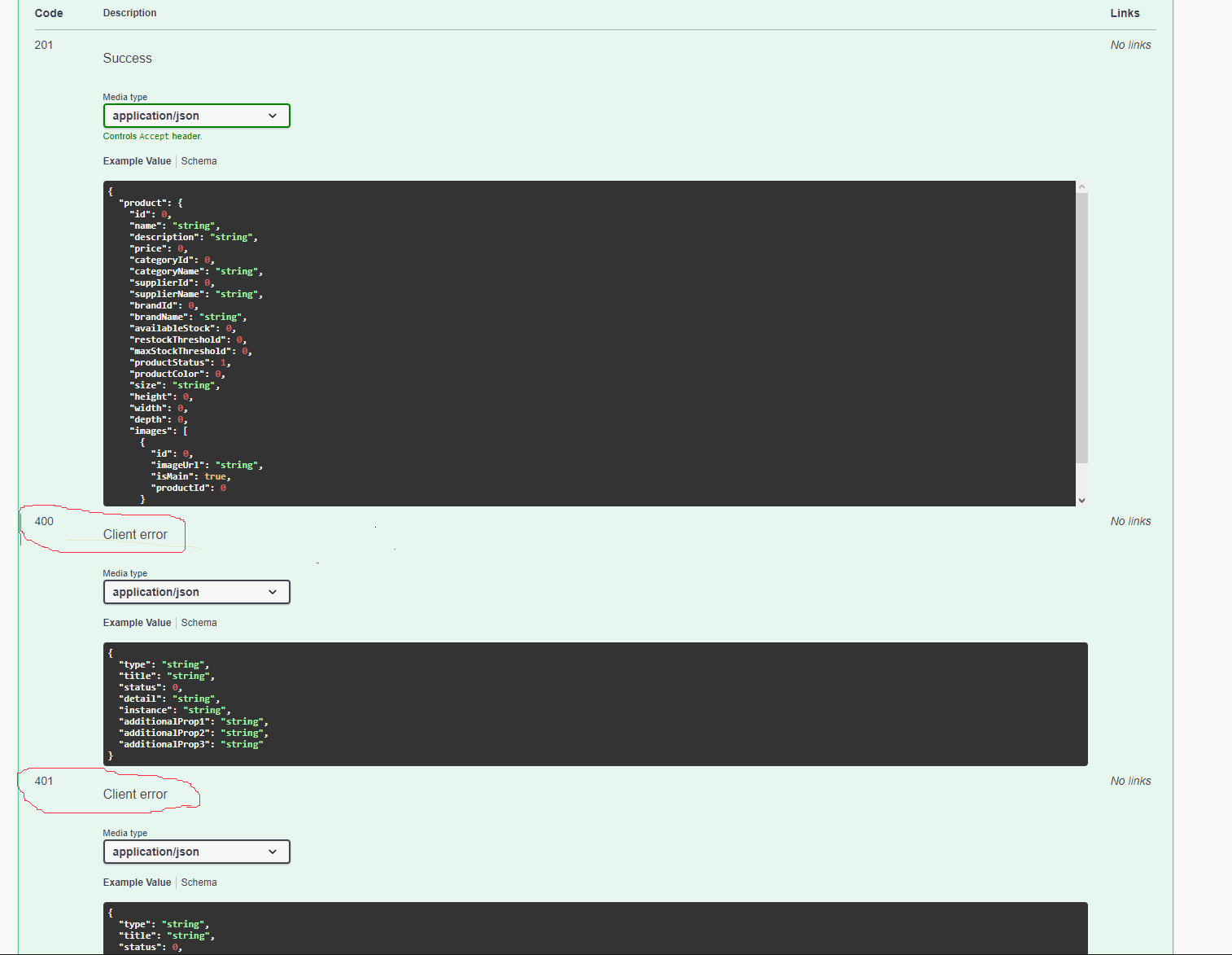Support Description For Response Status Code In The Open API Issue Support Description For Response Status Code In The Open API Issue