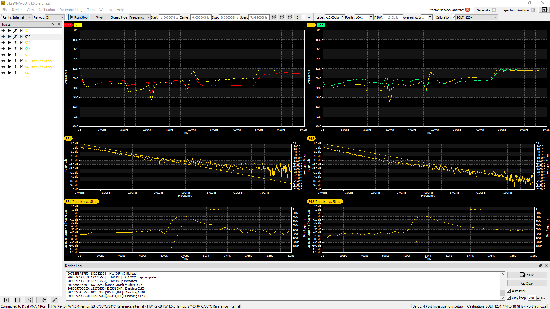 4 port impedance vs 2 port impedance value · Issue #178 · jankae/LibreVNA · GitHub