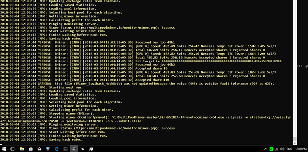 MINING STOPS WITH CPU UTILISATION INCREASE FOR CCMINER · Issue #1377 ...