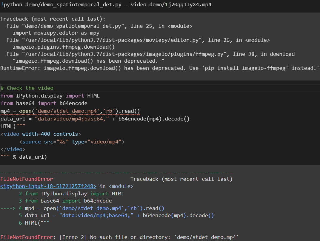 Error in mmaction2_tutorial notebook · Issue #1943 · open-mmlab/mmaction2 · GitHub