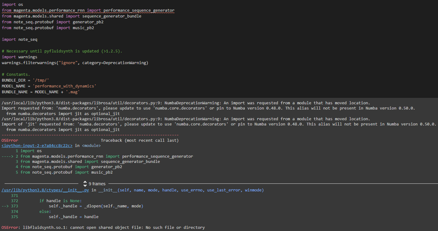 Errors in colab notebooks · Issue #2038 · magenta/magenta · GitHub