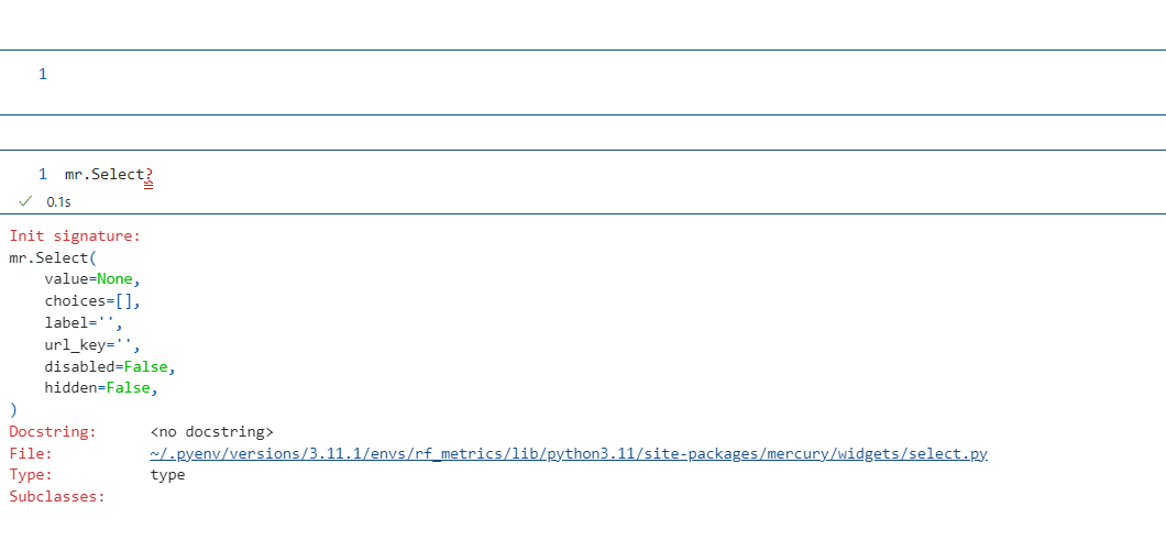 Lack of Basic Docstrings in Mercury WIdget · Issue #380 · mljar/mercury · GitHub