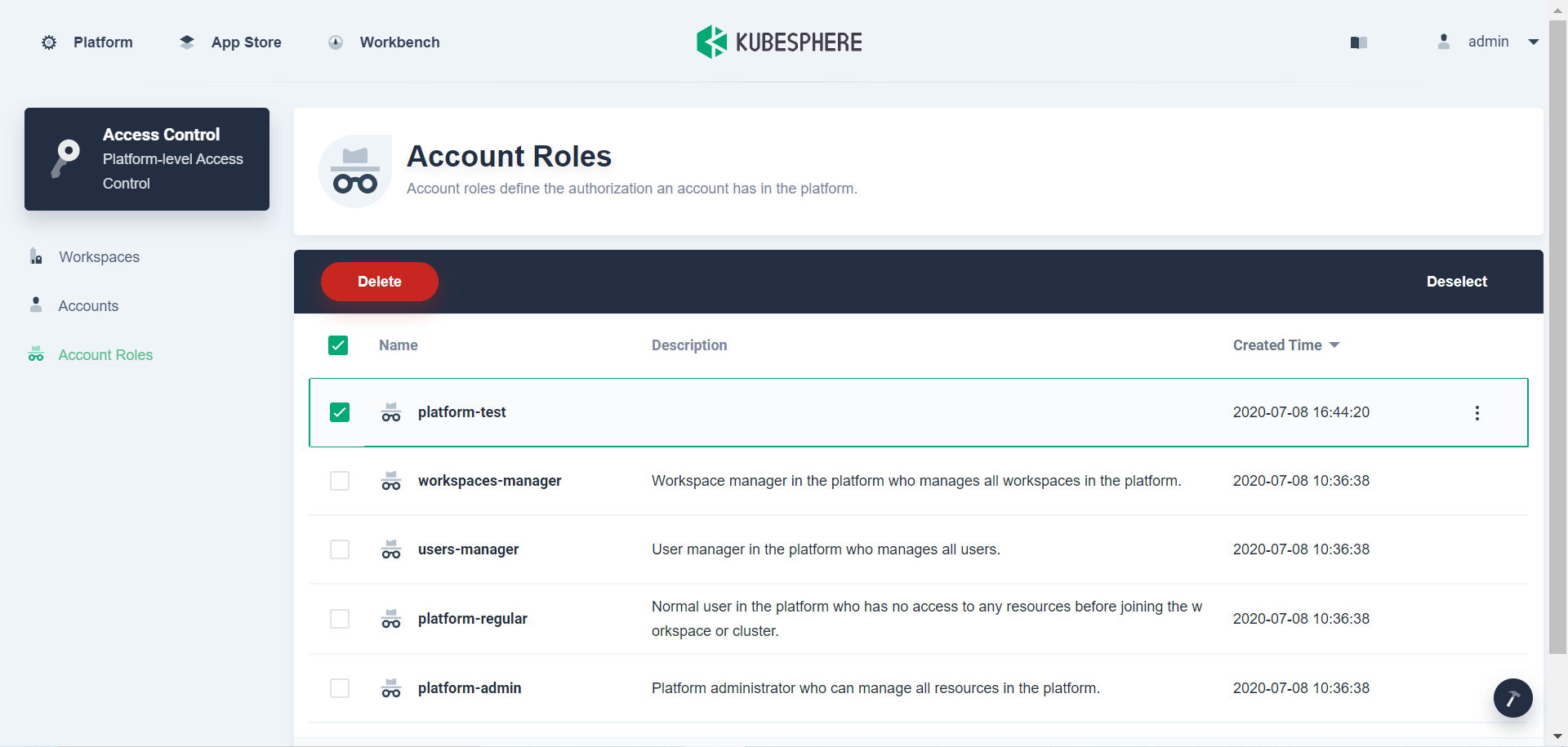 a role which has been granted to some user can be delete · Issue #2349 · kubesphere/kubesphere ...