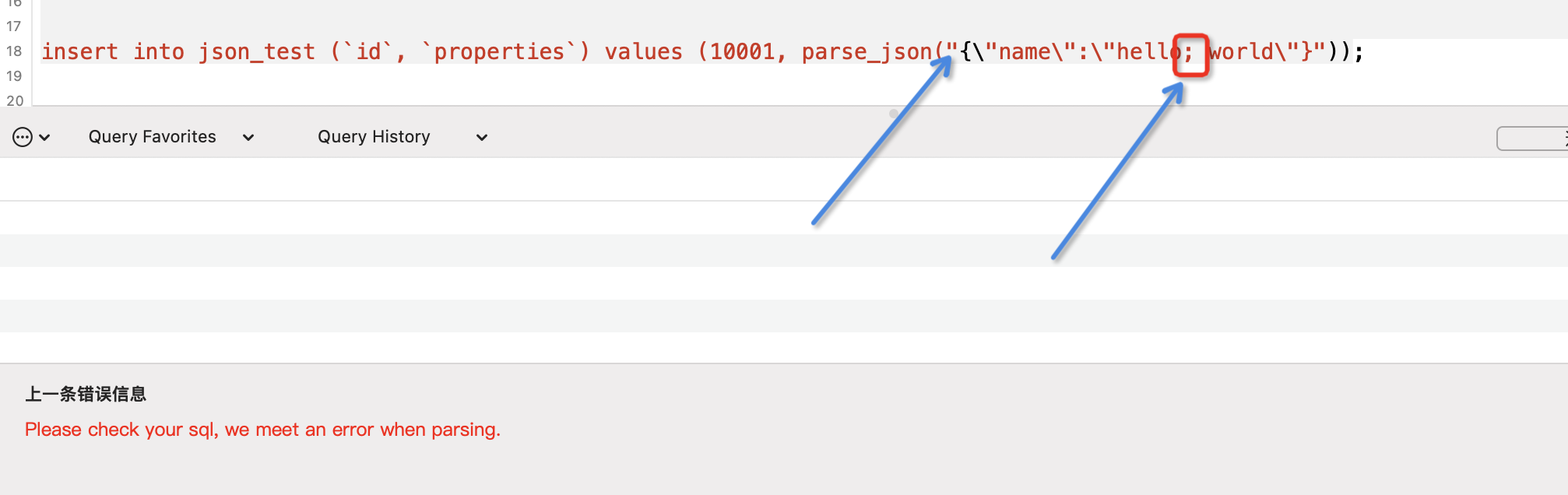 When there is a semicolon in my value, parse_json() cannot parse JSON normally · Issue #10739 ...
