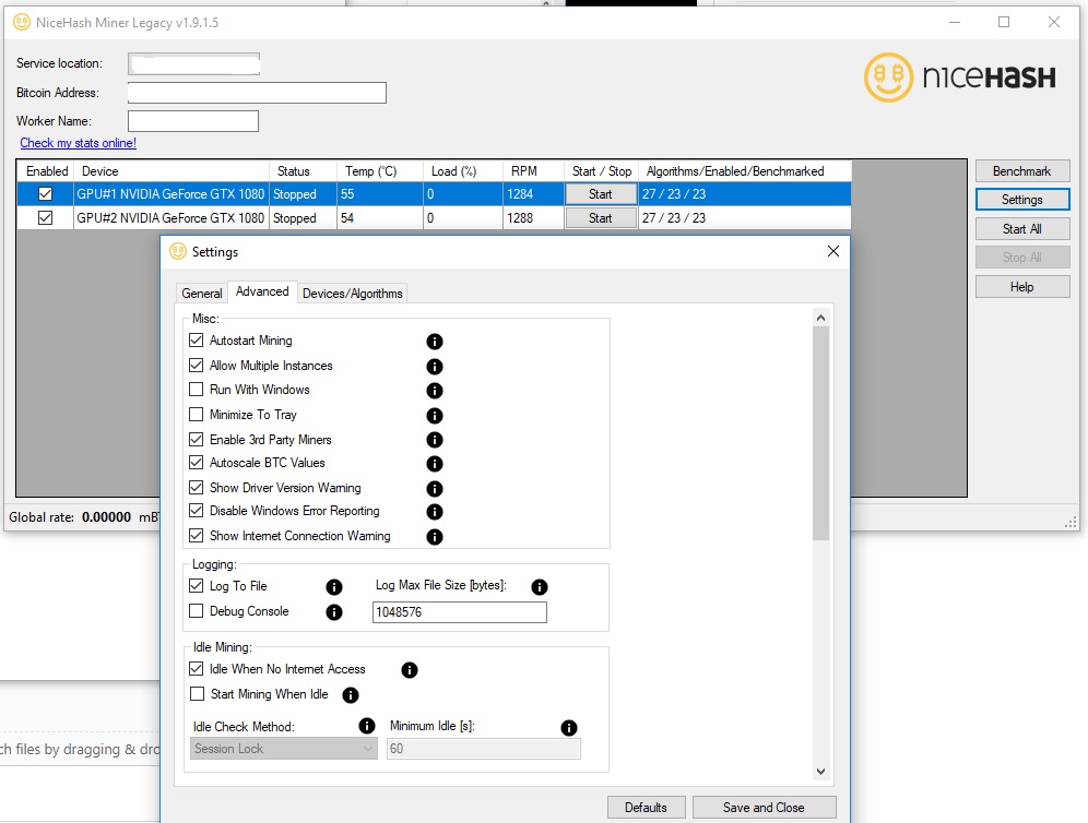 1.9.1.5 - add removed option "hide mining window" · Issue #1587 · nicehash/NiceHashMiner · GitHub