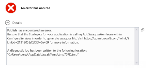 Error When Deploy To Azure · Issue 23630 · Dotnetaspnetcoredocs · Github 4574