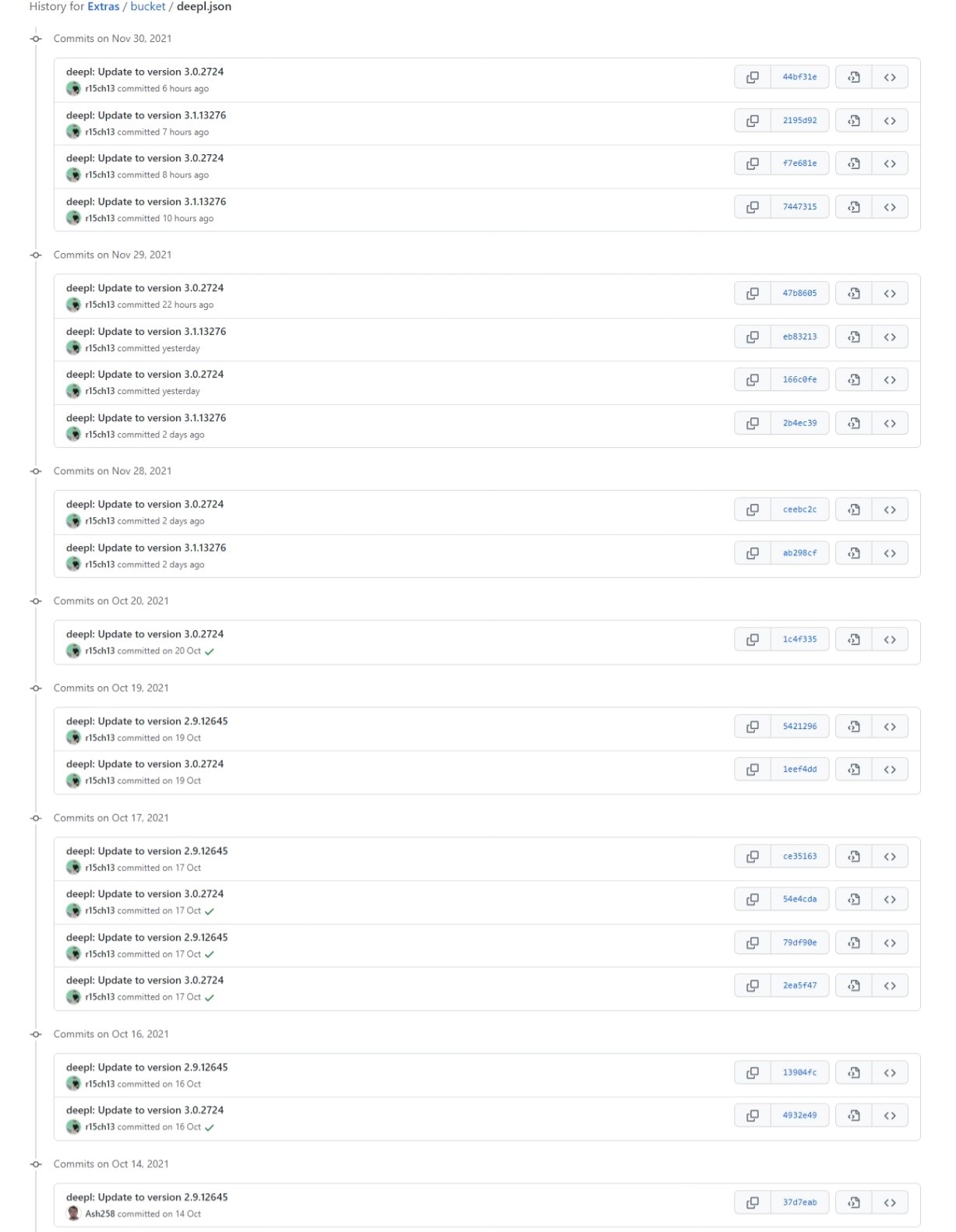 deepl: package is upgrading and downgrading again and again · Issue #7444 · ScoopInstaller ...