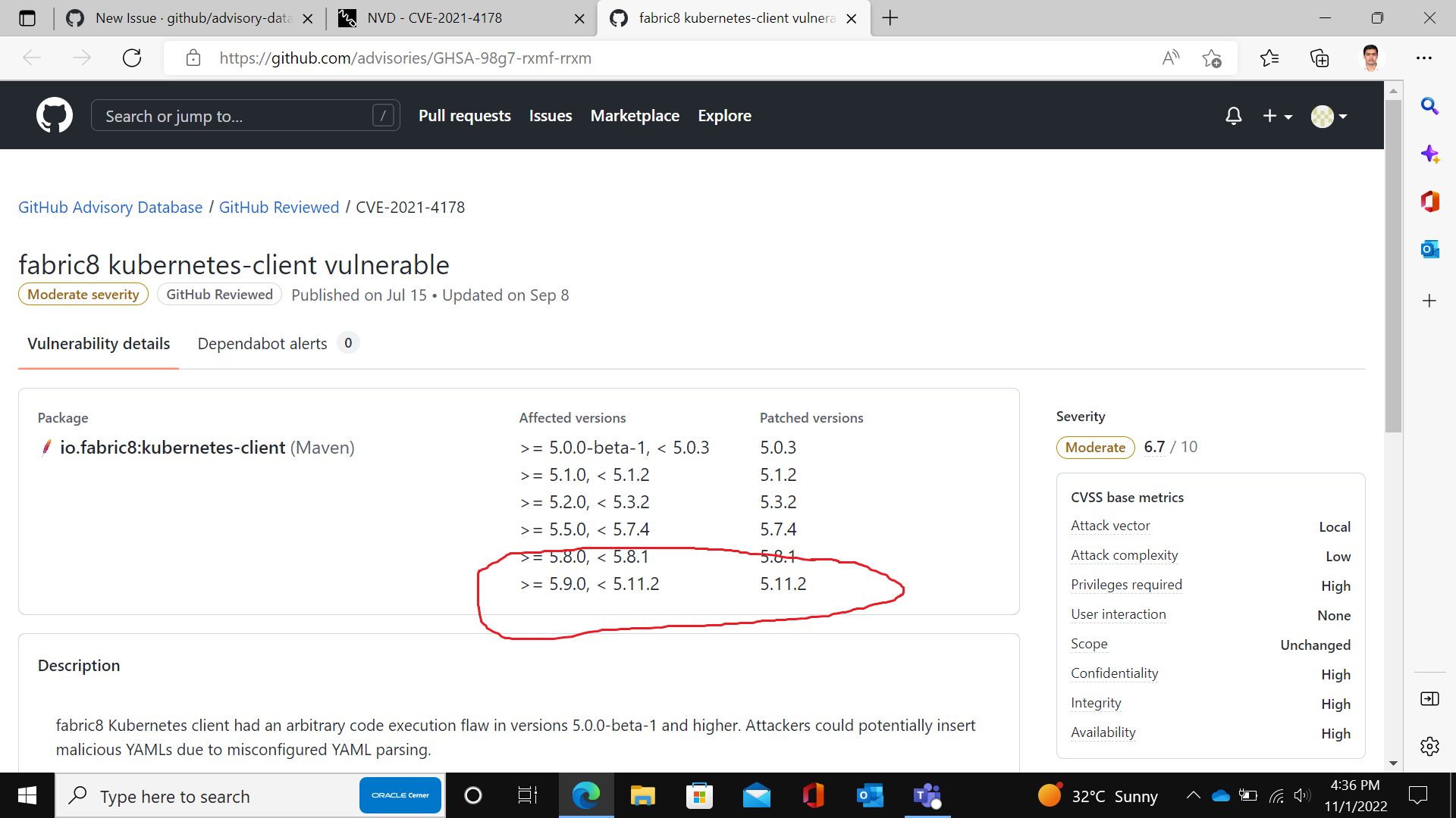 Iofabric8kubernetes Client Version 5102 Doesnt Have Cve 2021 4178 · Issue 788 · Github 3840