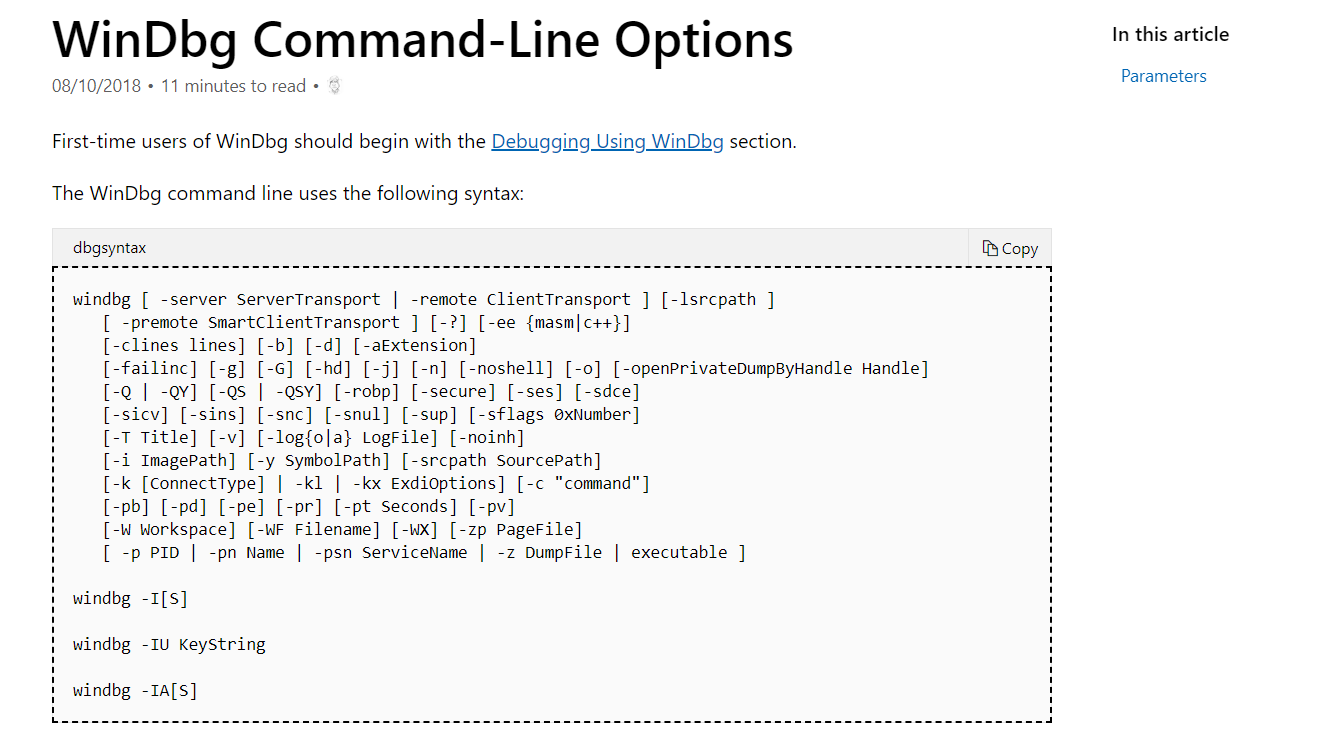 command line ooptions like windbg or gdb · Issue #2201 · x64dbg/x64dbg · GitHub