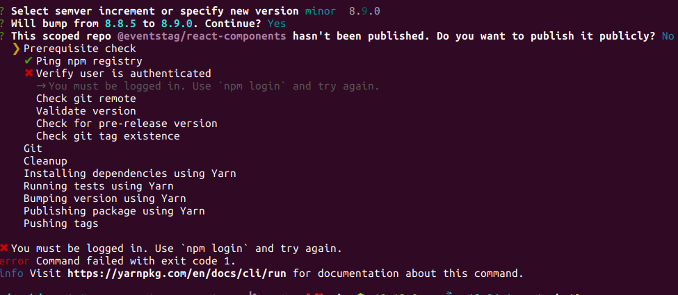 Issues with adopting to a private package · Issue #338 · sindresorhus/np · GitHub