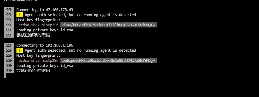 After the historical session is reloaded, the shell interaction cannot ...