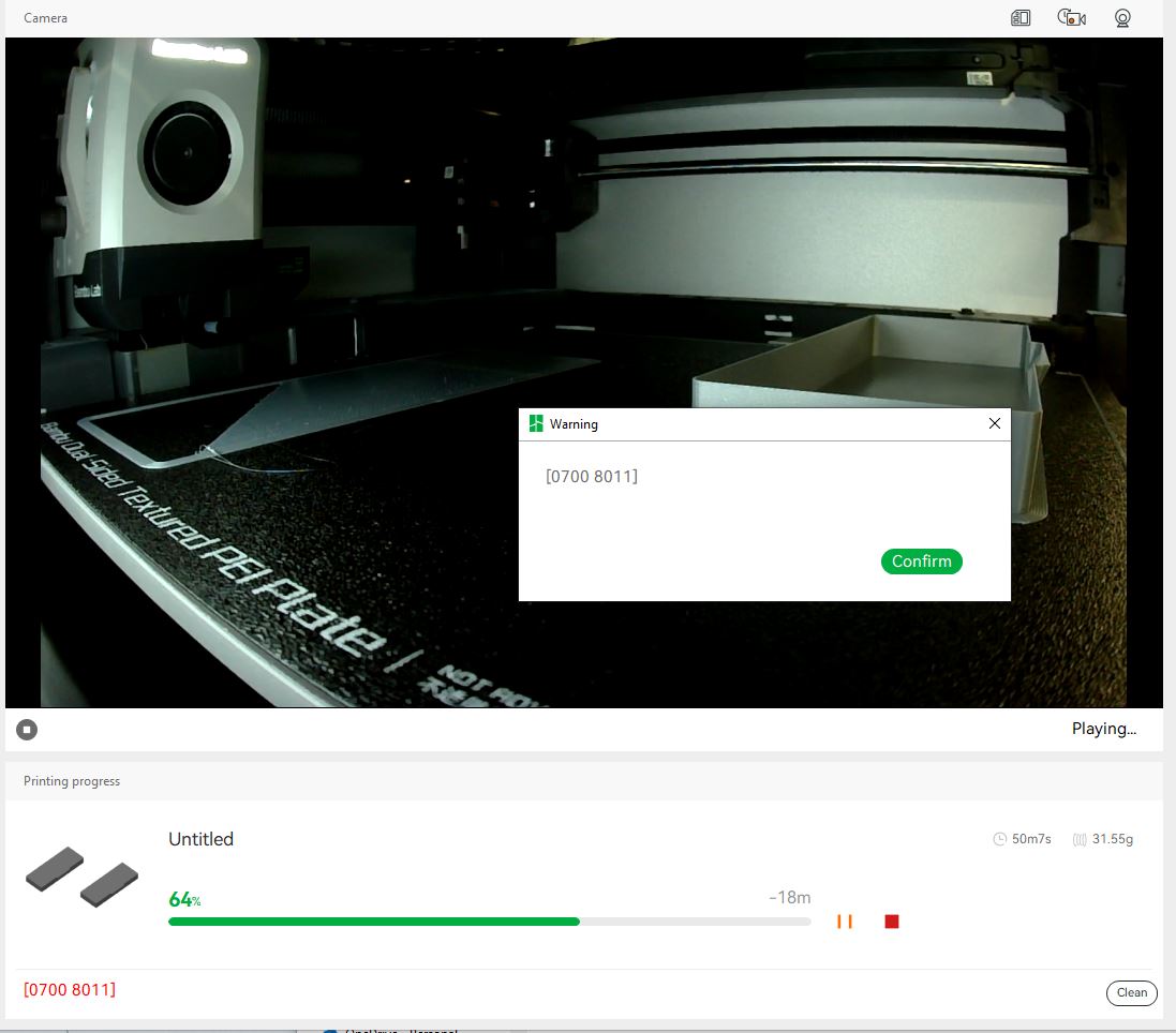 [BUG] Printer warnings/errors not displayed correctly in BS · Issue #558 · bambulab/BambuStudio ...
