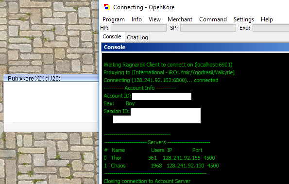 XKORE 3 Not working for iRO Chaos but works on Thor · Issue #1983 ...