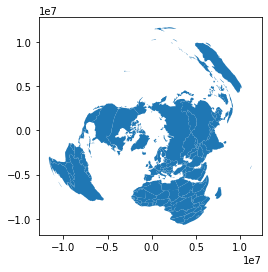 Problem with Azimuthal Equidistant Projection · Issue #1014 · geopandas/geopandas · GitHub