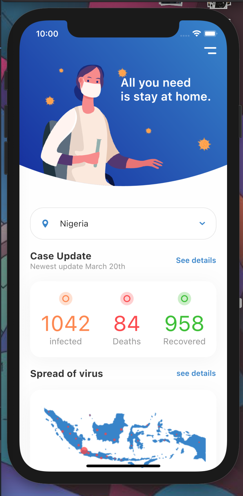 GitHub - CodeTemplar99/covid19-app: A covid19 update app build with flutter
