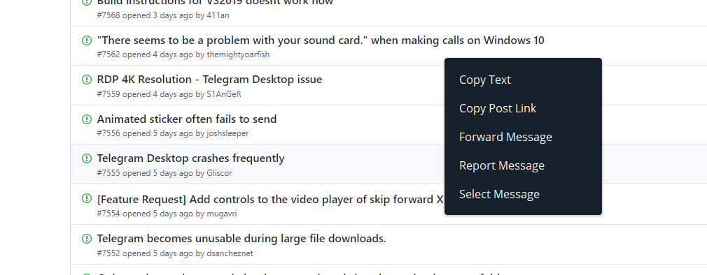 When I right-click on a message, menu pops-up on main monitor, not the ...