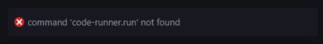 command 'code-runner.run' not found · Issue #393 · formulahendry/vscode-code-runner · GitHub