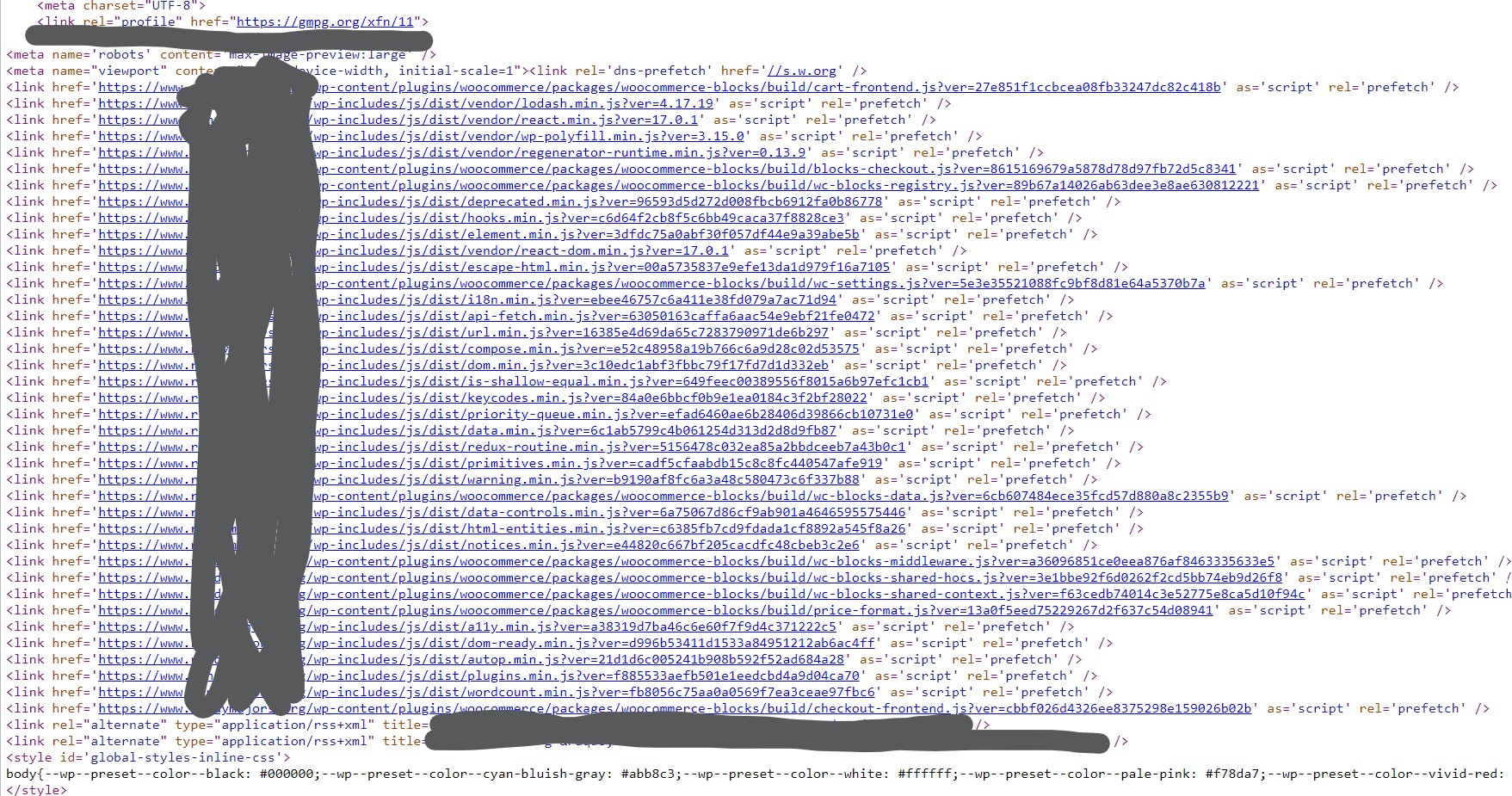 Invalid relative path for DNS prefetching of some WP Includes assets when product in cart ...