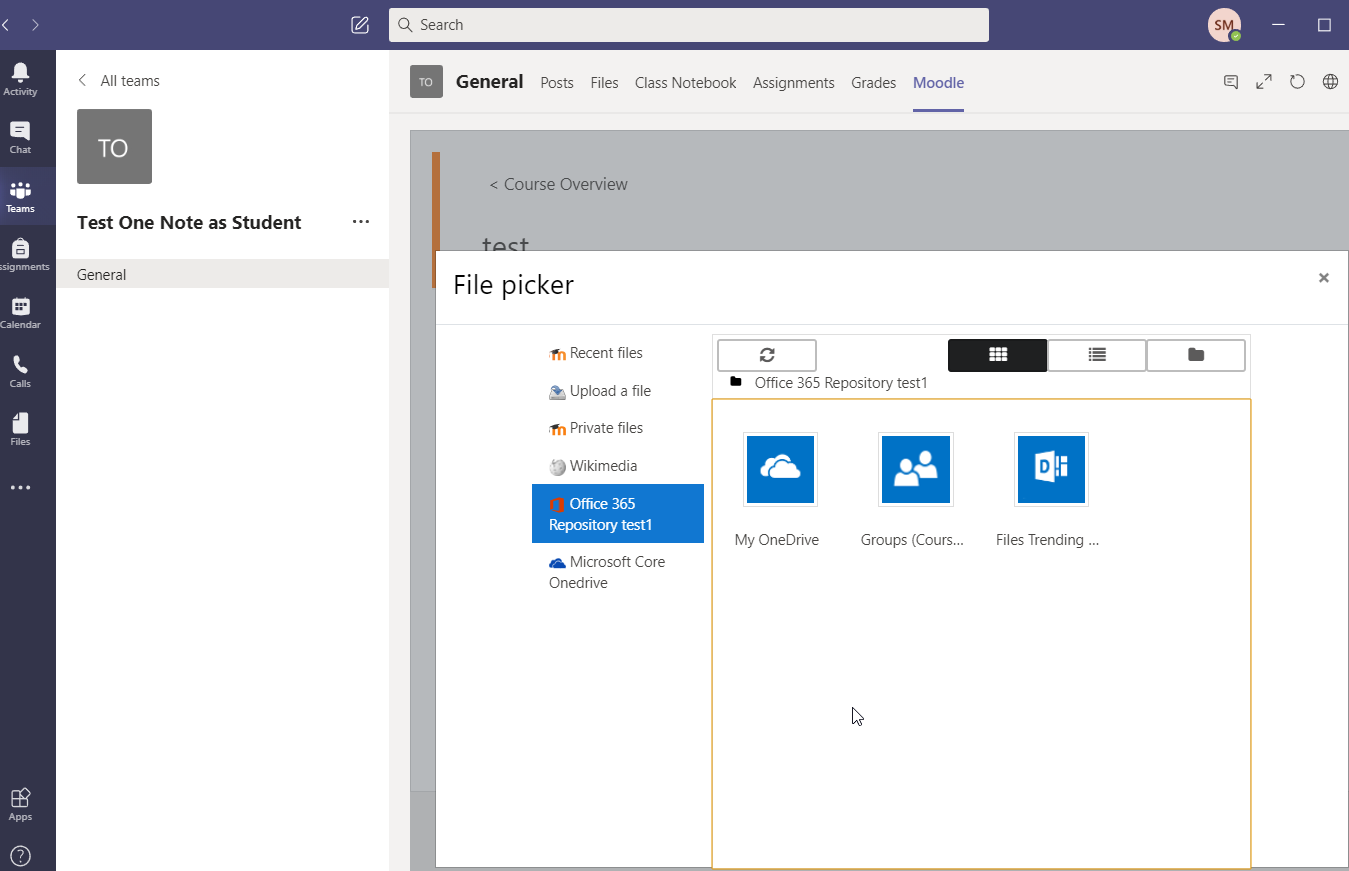 Unable to Login to OneDrive via Moodle Tab in Teams Desktop App · Issue #1320 · microsoft/o365 ...