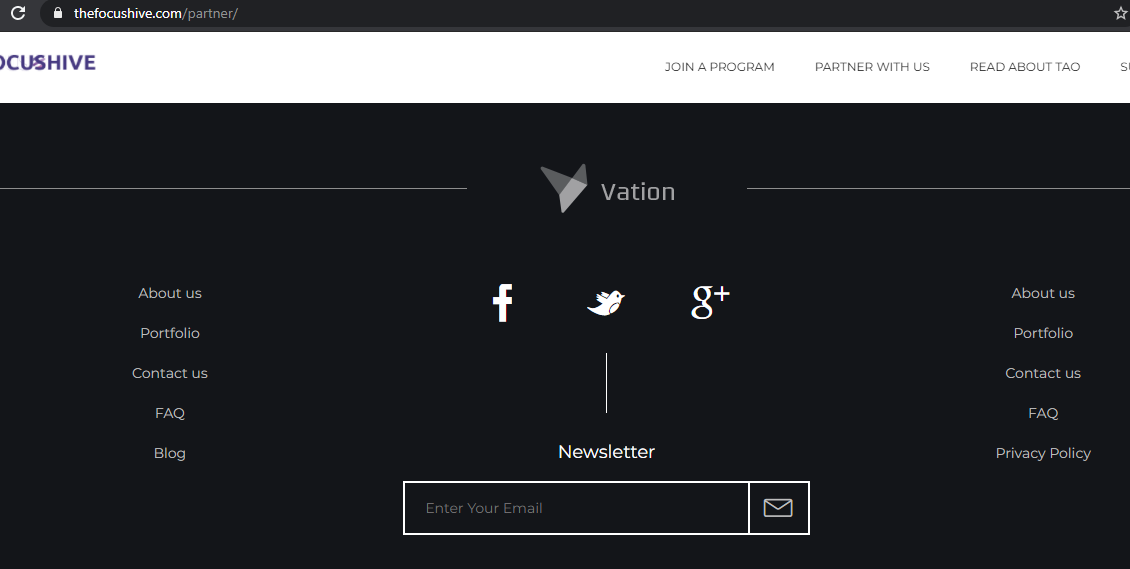 Footers links not working on the partner page. · Issue #13 · WorldEnterpriseGroup/focushive · GitHub
