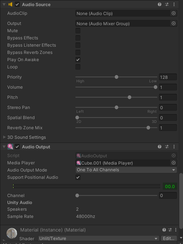 Unable to record audio of the video rendered on 3D mesh using third party plugins like NatCorder ...