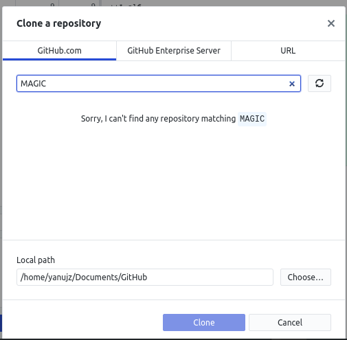 Missing organization repos and can't do nothing if cloned from cli and ... Missing organization repos and can't do nothing if cloned from cli and ...