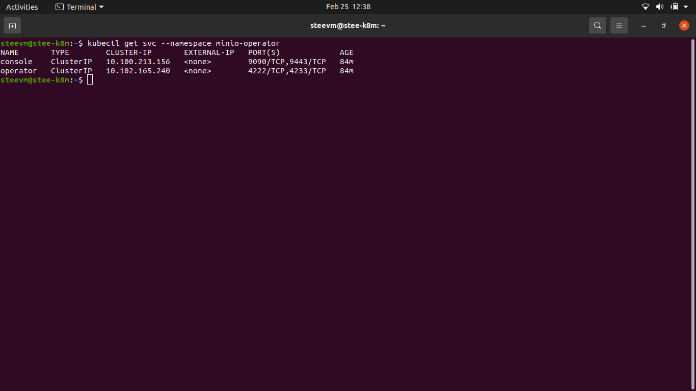 Minio-tenant-1-console service is not created · Issue #496 · minio/operator · GitHub